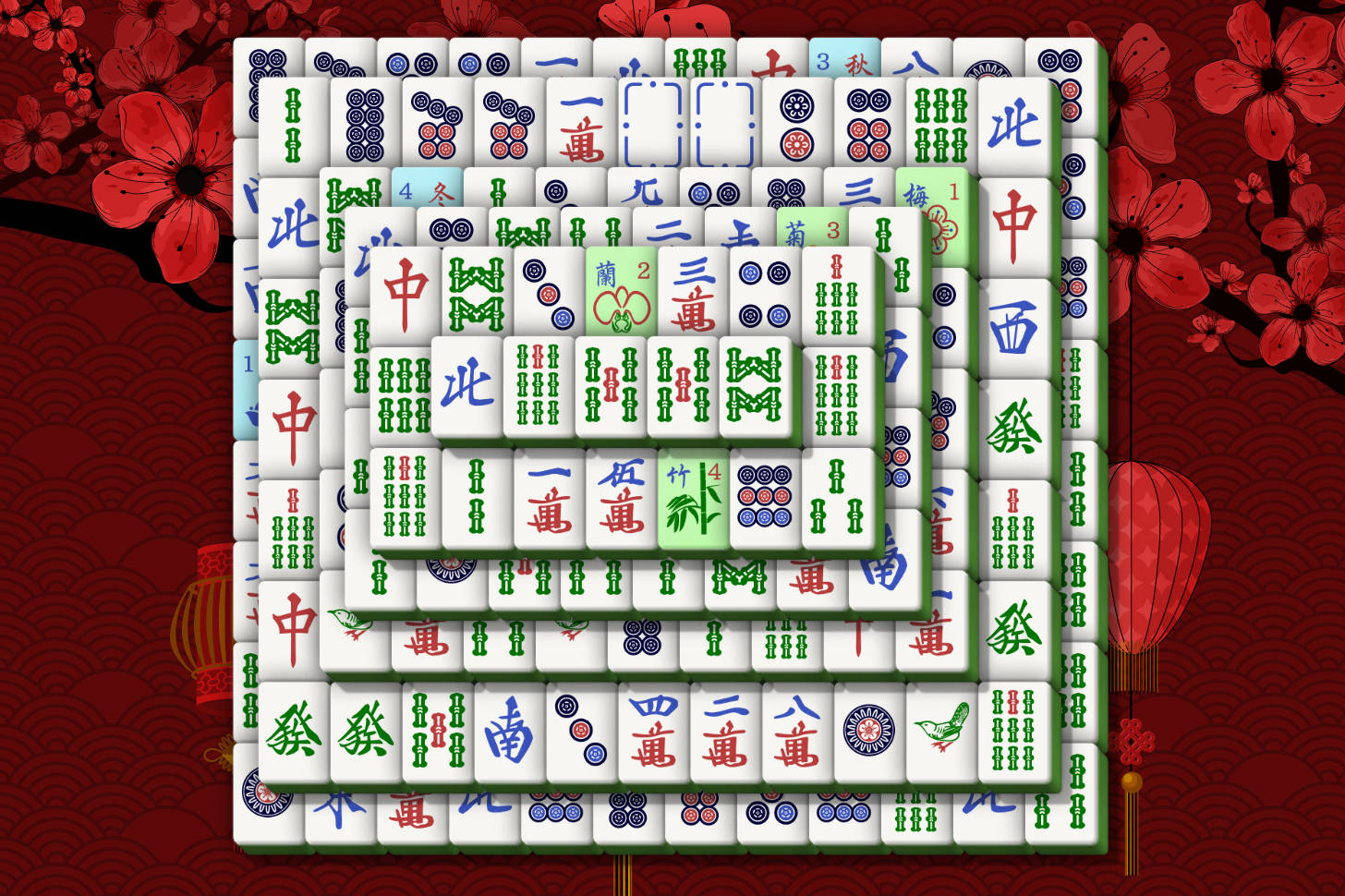 Mahjong Solitaire: Square - Play Free Online Game
