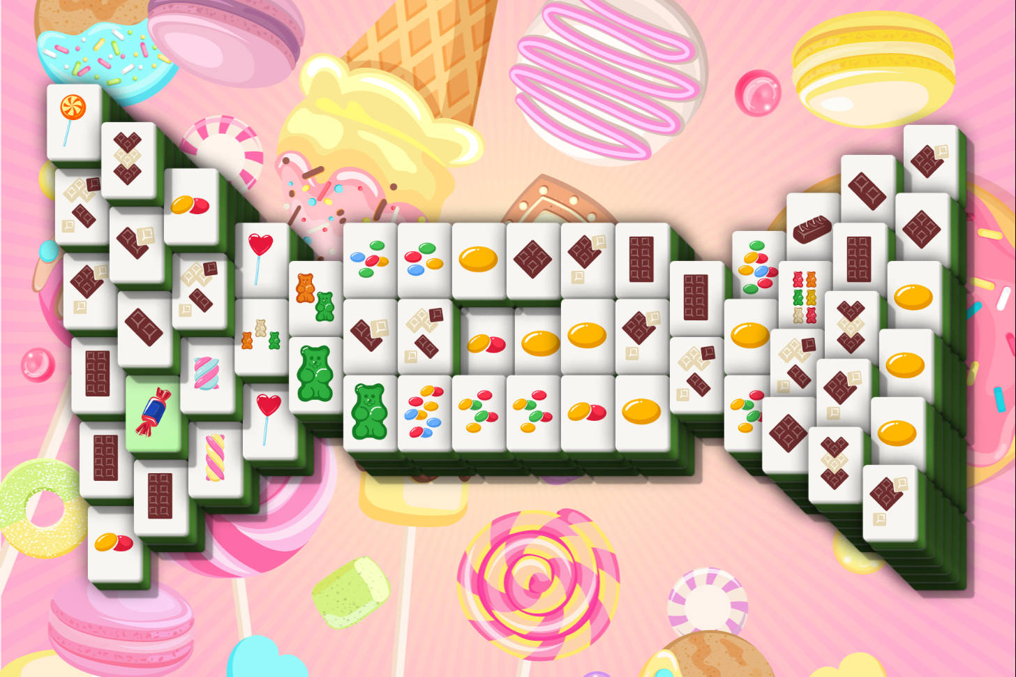 Mahjong Solitaire: Candy - Play Free Online Game